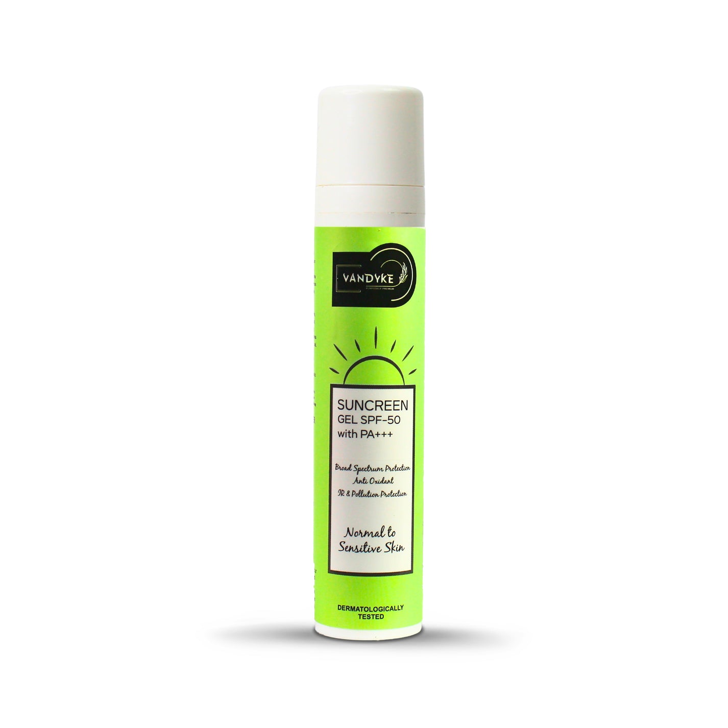 Vandyke Oxide Zinc Sunscreen Gel Spf 50 with PA+++ Broad Spectrum Prot ...