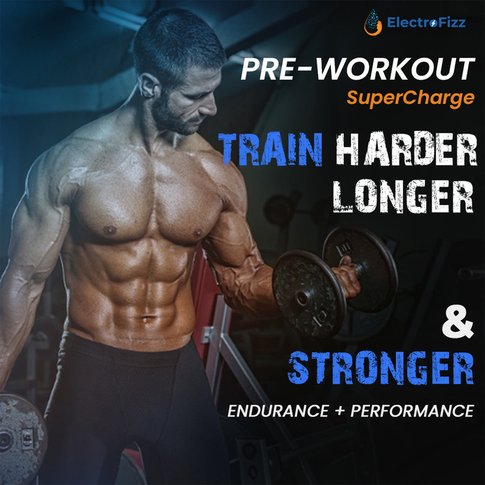 BuyElectroFizz Pre-Workout SuperCharge Blue Raspberry Flavour, 400gm ...