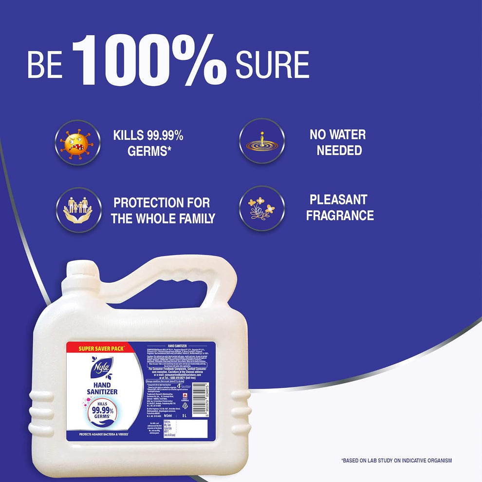 Nyle Hand Sanitizer 72% Alcohol, 5L : ClickOnCare.com