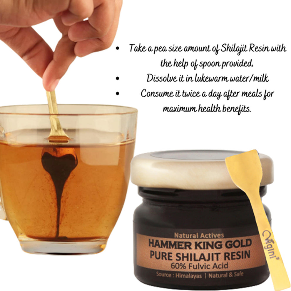 Vigini Pure Shilajit Gold Himalayan Original Resin, 20gm – ClickOnCare