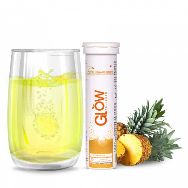 Buy Glow Glutathione Collagen Effervescent - Pineapple, 15 Tablets ...