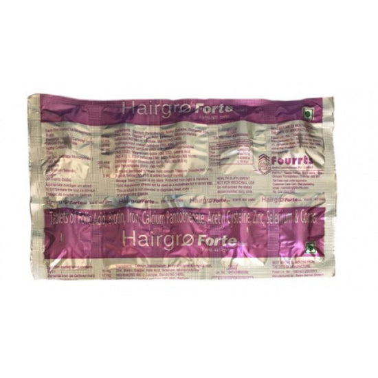 Hairgro Forte Tablets : Fourrts - ClickOnCare.com