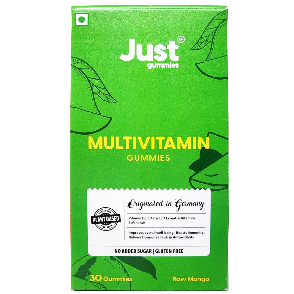 Buy Just Gummies Multivitamin Raw Mango Flavour, 30 Gummies ...
