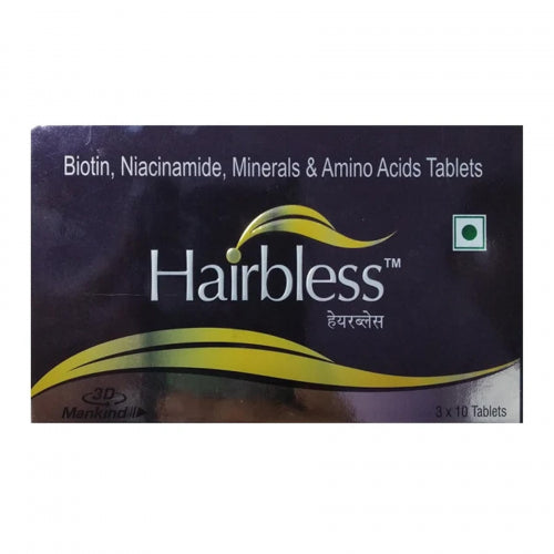 Shop Hairbless Tablets, 10 Tablets : ClickOnCare.com