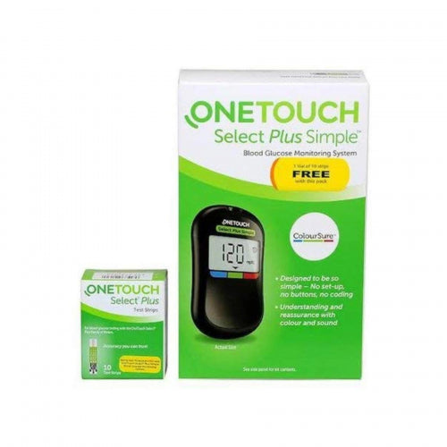 Buy One Touch Select Plus Simple Blood Glucose Meter Online ...